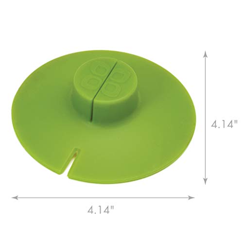 Epoca Kitchen Tool Primula Tea Bag Buddy &ndash Easy to Use &ndash Multipurpose &ndash 100% Silicone &ndash Green, 4.25-Inch