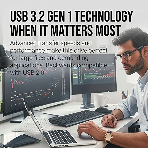 PNY 512GB Elite-X USB 3.2 Flash Drive - 220MB/s, Durable Premium Metal Housing, for Storing, Sharing, and Protecting Important Content, P-FDI512ELTX-GE, Silver