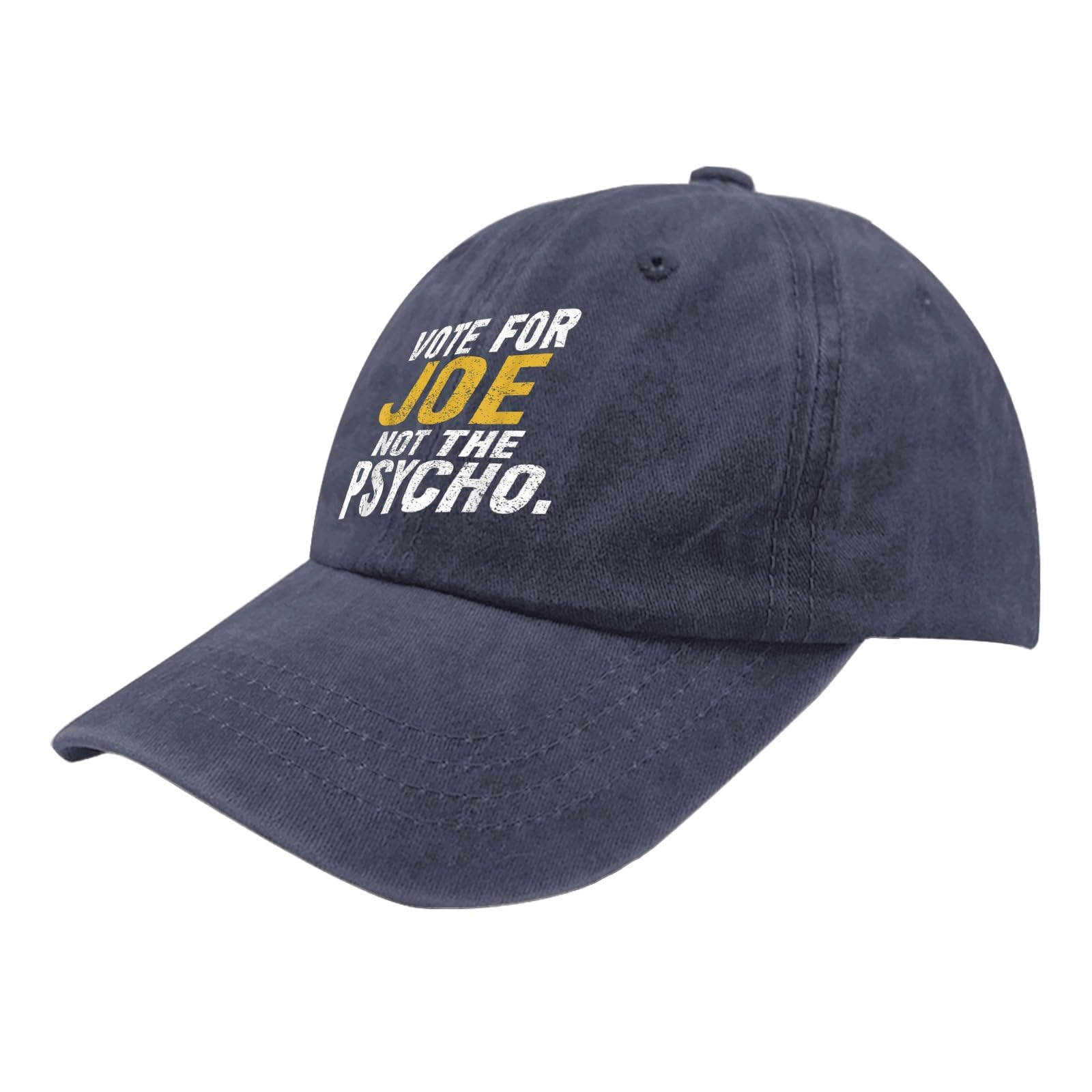 Generic Vote Hats Vote for Joe Not The Psycho Hats for Men Golf Retro Trucker Women Black Kawaii Hat Gift Hat Slogan, Navy Blue