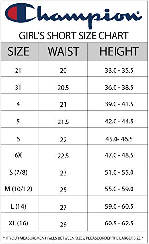 Champion Girls Heritage Foldover Mesh Running Basketball Short 2.75 Inch Inseam (Medium,Varsity Black-Mesh)