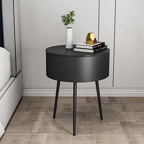 HIGOH Bedside Table Bedside Table Rack Wrought Iron Bedroom Small Bedside Table (Color : A 40X50CM)