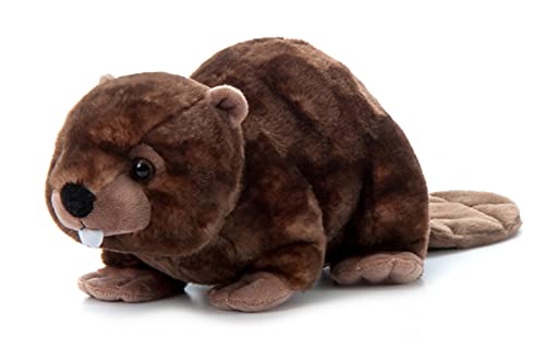 The Petting Zoo Beaver Stuffed Animal, Gifts for Kids, Wild Onez Zoo Animals, Beaver Plush Toy 12 inches