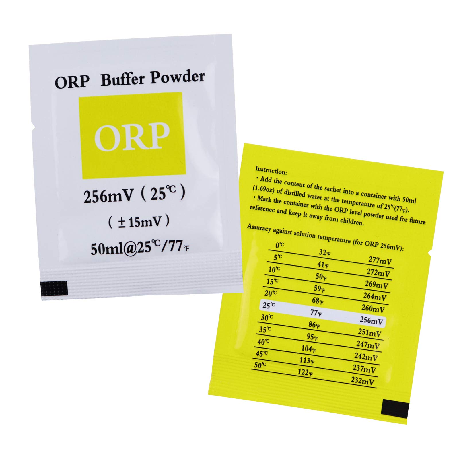 Pensize ORP Tester -1200~1200mV with ORP Calibration Buffer Powder for Water Quality Measurement ±2mV High Accuracy Oxidation Reduction Potential Meter