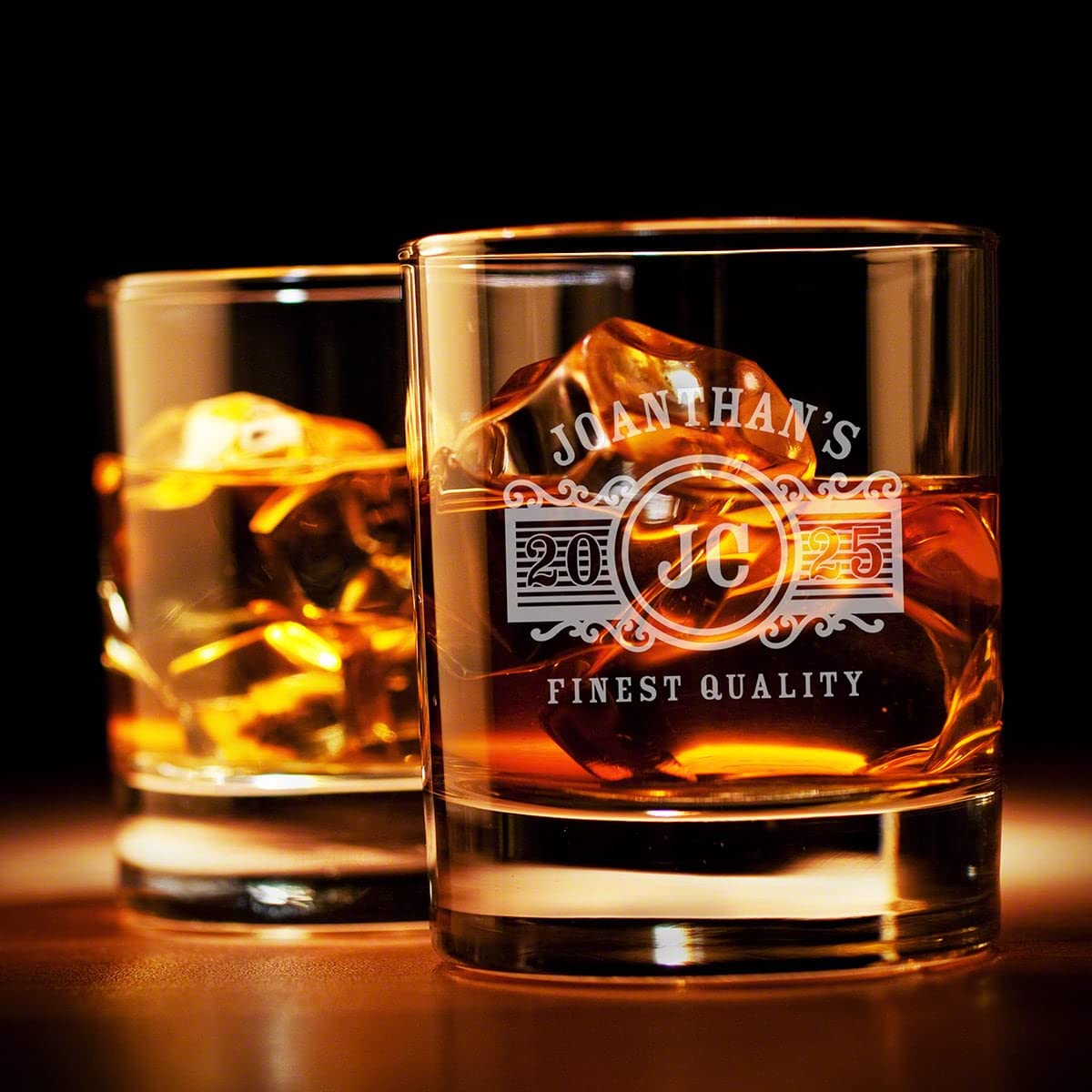 Eastham Police Badge Personalized Whiskey Glass (Custom Product)