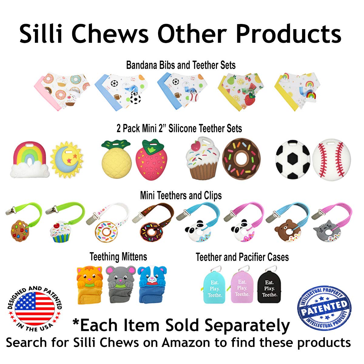 Silli Chews Cute Baby Teether Cell Phone Kids Pretend Play Toy Fake Phone for Babies Telephone Mobile Safe Silicone Teething Toy Infant Pain Relief Apple Black Smart Chatter | Silly Chew Toy
