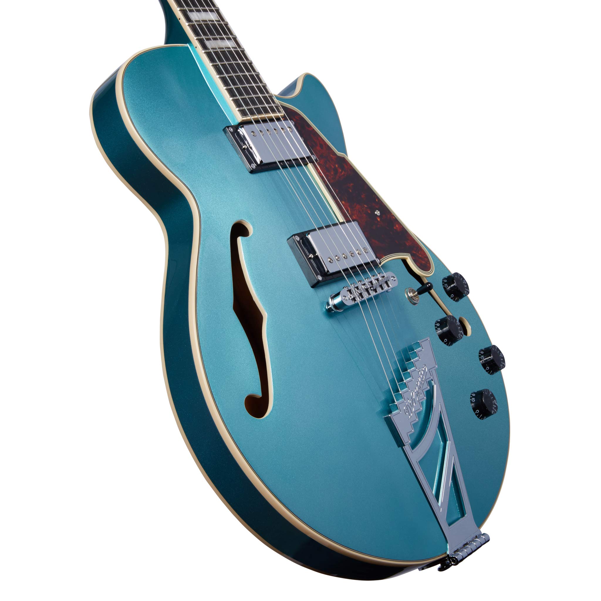 D'Angelico Premier SS Semi-Hollow Electric Guitar w/ Stairstep Tailpiece - Ocean Turquoise