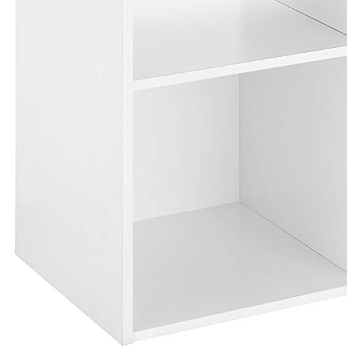 Whitmor 9 Cube Wood Storage Organizer - White (6422-8859-WHT-BB)