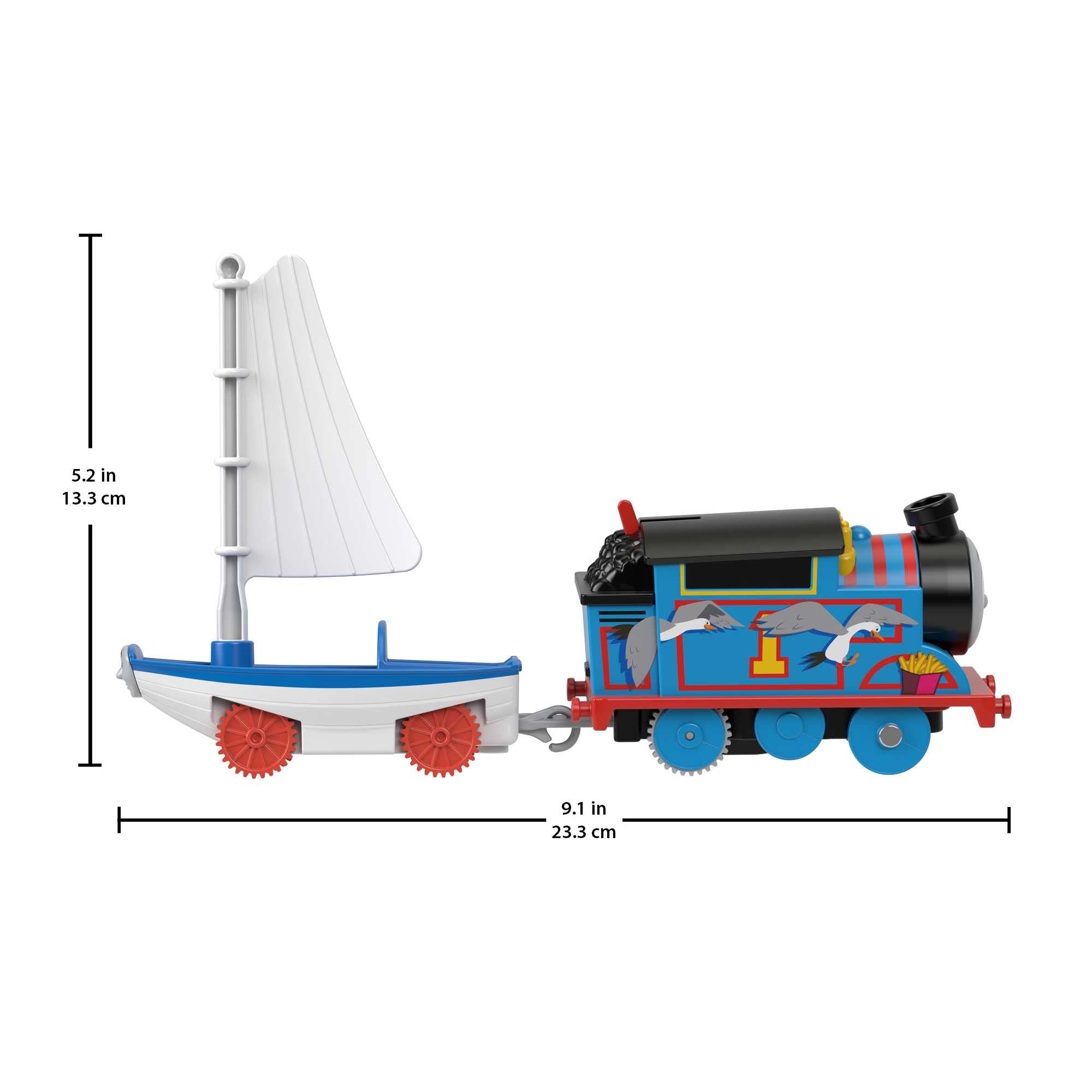 Thomas & Friends Motorized Toy Train Set Bridge Lift Thomas & Skiff Track Playset with Boat for Preschool Pretend Play Kids Ages 3+ Years