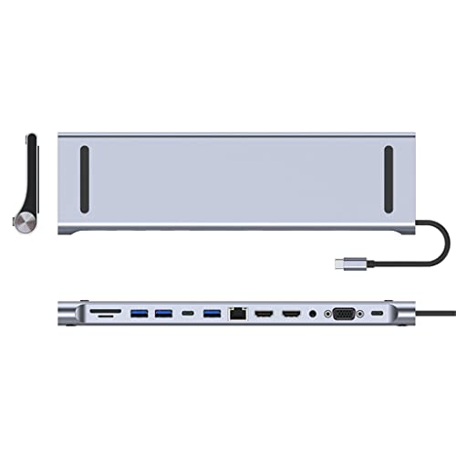 GENIGW USB HUB 3 0 Type C 4K Compatible TV Monitor Video Converter RJ45 Ethernet SD TF Card Reader PC