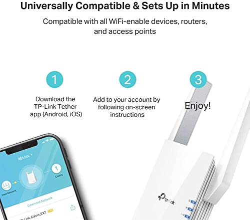 TP-Link - AX3000 Dual-Band Wi-Fi 6 Range Extender (Renewed)