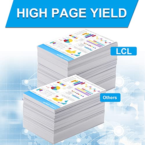 LCL Compatible Refill Ink Bottle Replacement for 502 T502 T502120 T502220 T502320 T502420 ET-2700 ET-2750 ET-3700 (5-Pack,2Black Pigment 127ML,CMY Dye 70ML)
