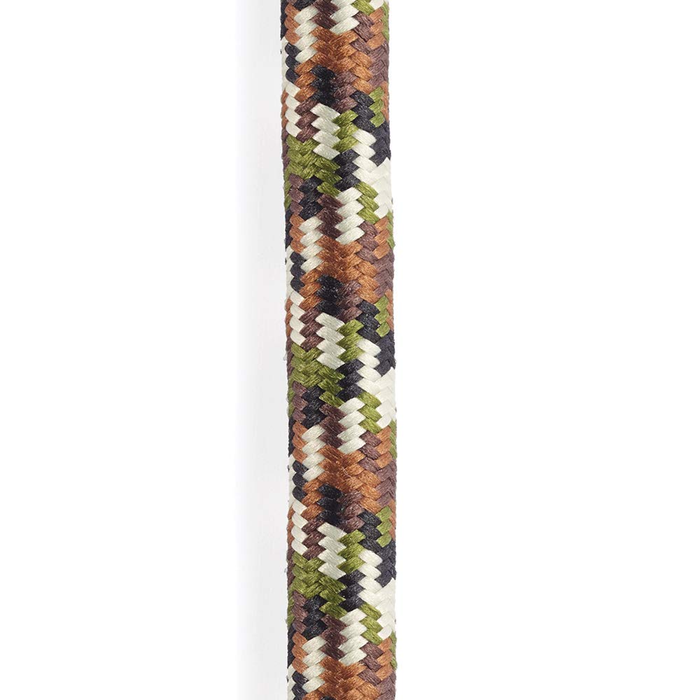 D’Addario Accessories Custom Series Braided Guitar Cable - Instrument Cable with Nickel Plated ¼ Inch Ends - Protects Guitar Cord Against Cuts, Kinking - 15 feet - Camo