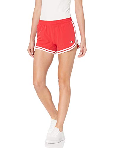 Champion, Varsity, Moisture Wicking, Lightweight Gym Shorts for Women, 3.5" (Plus Size Available), Red Persuasion, X-Small