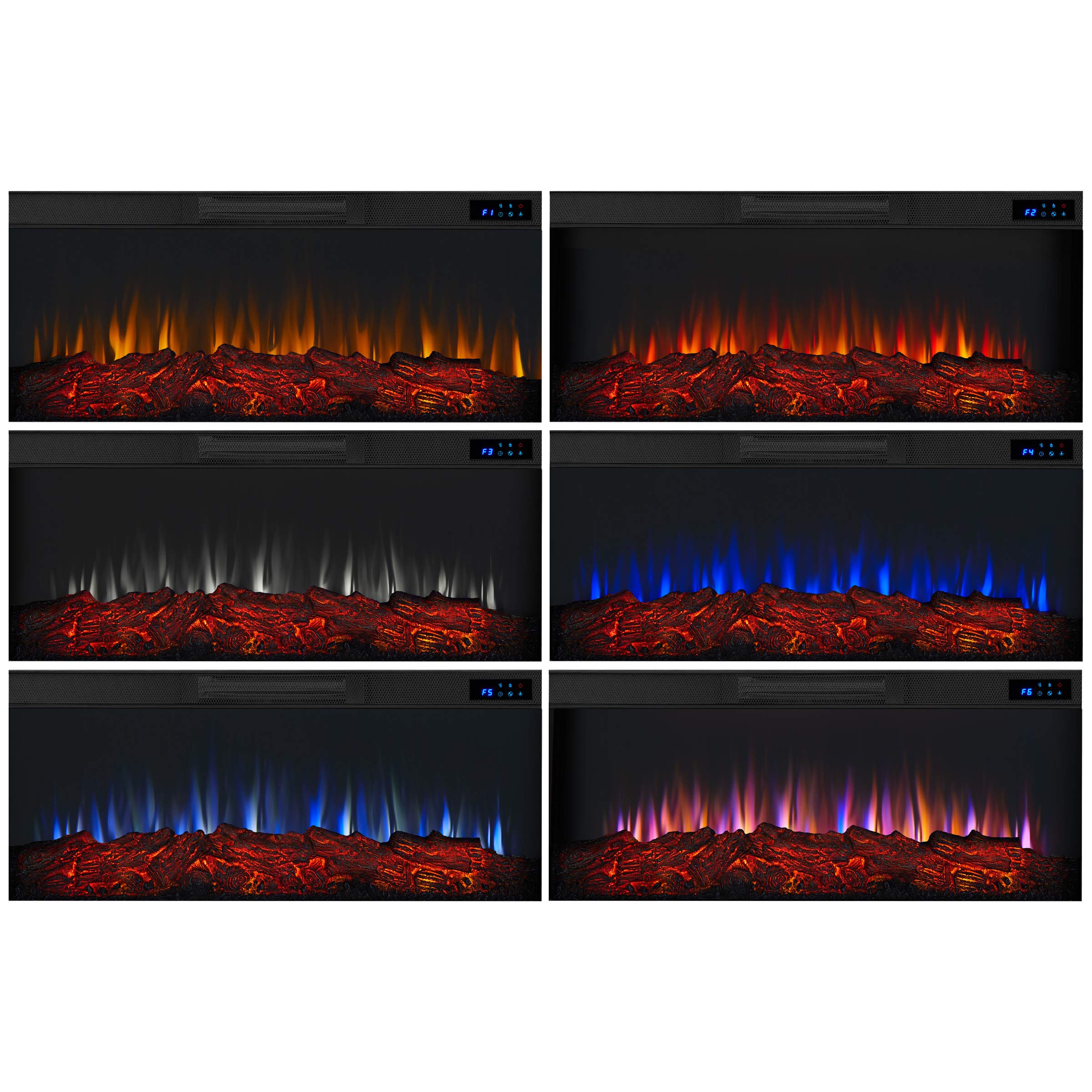 Cravenhall Landscape Electric Fireplace in White by Real Flame (5510E-W)