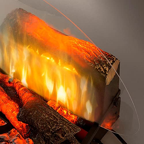 Dimplex Revillusion Electric Fireplace Log Insert - 20 Inch Faux Wooden Logs, Plug in Electric Heater + Glowing Ash Mat; Remote Control Included - Supplemental Zone Heat | Model #DLG920