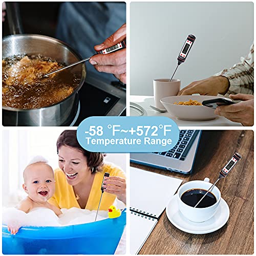 Digital Meat Thermometer Instant Read for Grilling Candy Thermometer BBQ Food Thermometer for Cooking Kitchen Thermometer Long Probe