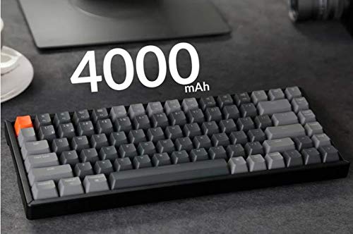 Keychron K2 Version 2 Wireless Gaming Mechanical Keyboard, Bluetooth/USB Wired Compact 84 Keys RGB LED Backlit Aluminum Frame for Mac Windows, Gateron G Pro Blue Switch