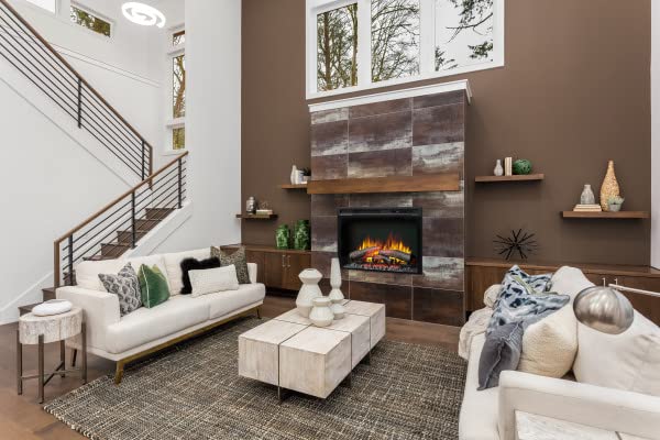 Dimplex 33 Inch Built-in Electric Fireplace - Multi-Fire XHD Firebox with Logs and Realistic Multi-Color Flames | Model: XHD33L