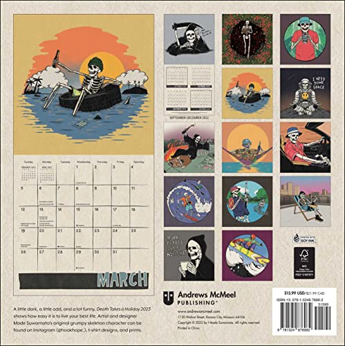 Death Takes a Holiday 2023 Wall Calendar