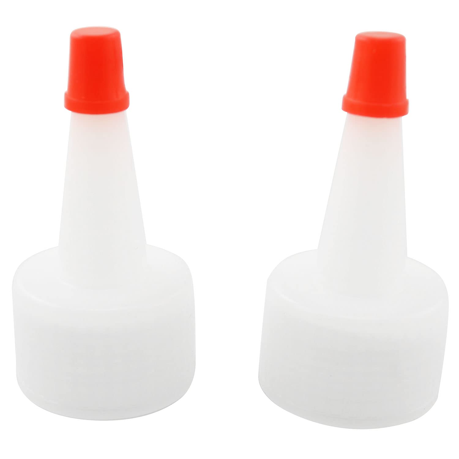 FMHXG Red-Tip Caps 30pcs Replacement Caps for Squeeze Bottles 24/410 Finish Plastic Bottle Caps, Neck Diameter: 26mm