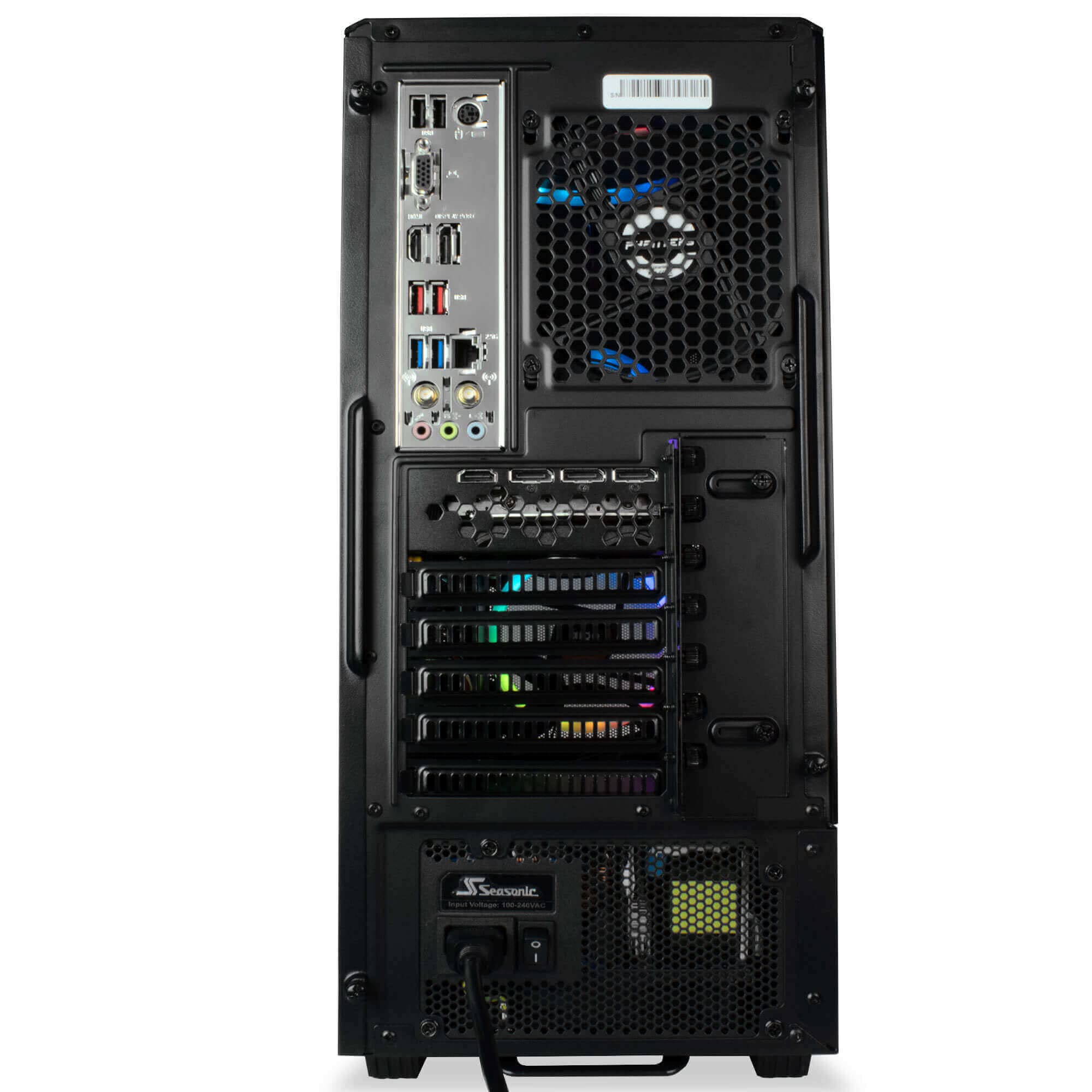 Periphio Chimera Prebuilt RGB Gaming Computer | Intel Six Core i5-10400 4.3GHz | GeForce RTX 3050 8GB | 16GB DDR4 RAM | 500GB NVMe M.2 SSD + 1TB HDD | Windows 10 Gaming PC | 5G-WiFi + Bluetooth 5.0