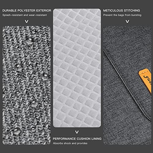 Laptop Sleeve 13 Inch Laptop Bag Fits 13/13.6" MacBook Air M2/M1/ Pro M1 M2 2022-2016, MacBook Pro 14 2021 2022 Pro/Max, Notebook Computer Carrying Bag Slim Case Pouch with Small Bag, Gray…