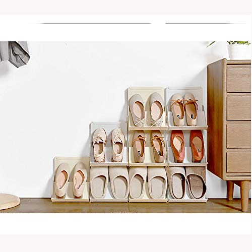 TAZSJG Combinable Multi-storey Shoe Racks Superimposed Three-Dimensional Living Room Door Cabinet Plastic Shoes Storage Hangers (Color : A)
