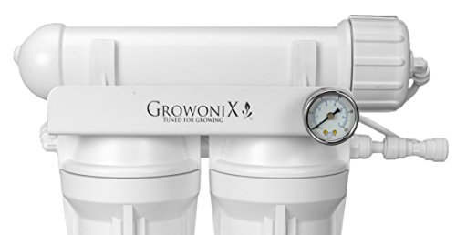 GROWONIX EX200-KDF 200 Gallon Per Day Reverse Osmosis System Ultra High Flow Rate Water Purification Filter for Hydroponics Gardening Drinking H20 Coffee Point of use On Demand Purifier