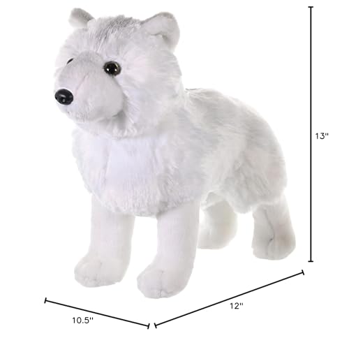 Wild Republic Arctic Wolf Plush, Stuffed Animal, Plush Toy, Gifts for Kids, Cuddlekins 12"