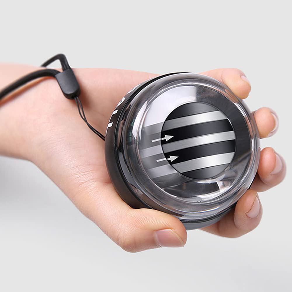 FUGEST Wrist Trainer Exercises Push-Start Force Ball with LED Lighting & Speed Meter Wrist Power Arm Exercise Gyroscope