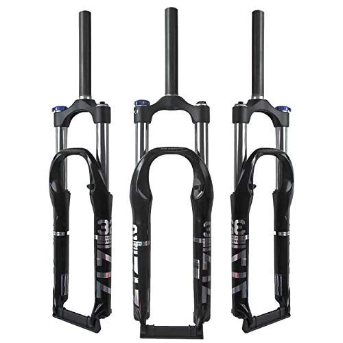 DBoy 26 inch Mountain Bike Front Fork Aluminum Alloy Shock Absorber Spring Front Suspension Fork Suspension Fork Steerer 100mm Manual Lockout QR 9mm (Black 29inch)