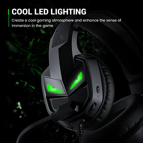 EKSA Bluetooth Headset for PC, Wireless Computer Headphone with Environmental Noise Cancelling Microphone & 2.4G USB Dongle, 57H Playtime, Business Headset for Laptop, Zoom