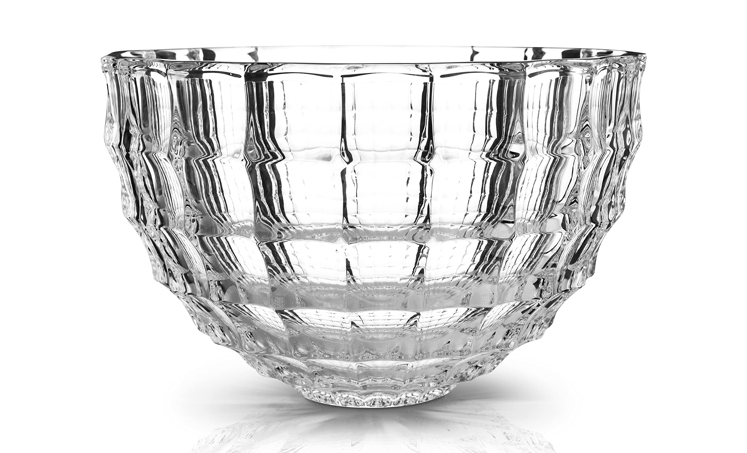 Eternal Living Crystal Salad & Fruit Bowl Centerpiece or Decoration, Glass Large 3.25 qt