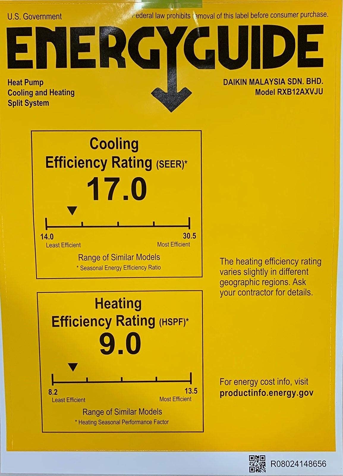 DAIKIN 9,000 BTU 17 SEER Wall-Mounted Inverter Ductless Mini-Split A/C Heat Pump System with Maxwell 16 ft Installation Kit and Wall Mounting Bracket 230V