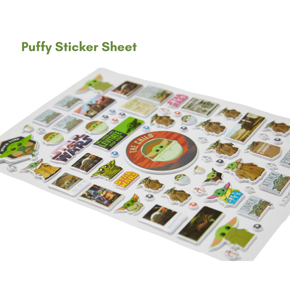 Star Wars Mandalorian Baby Yoda Coloring & Sticker Activity Set for Kids with Travel Carrying Case