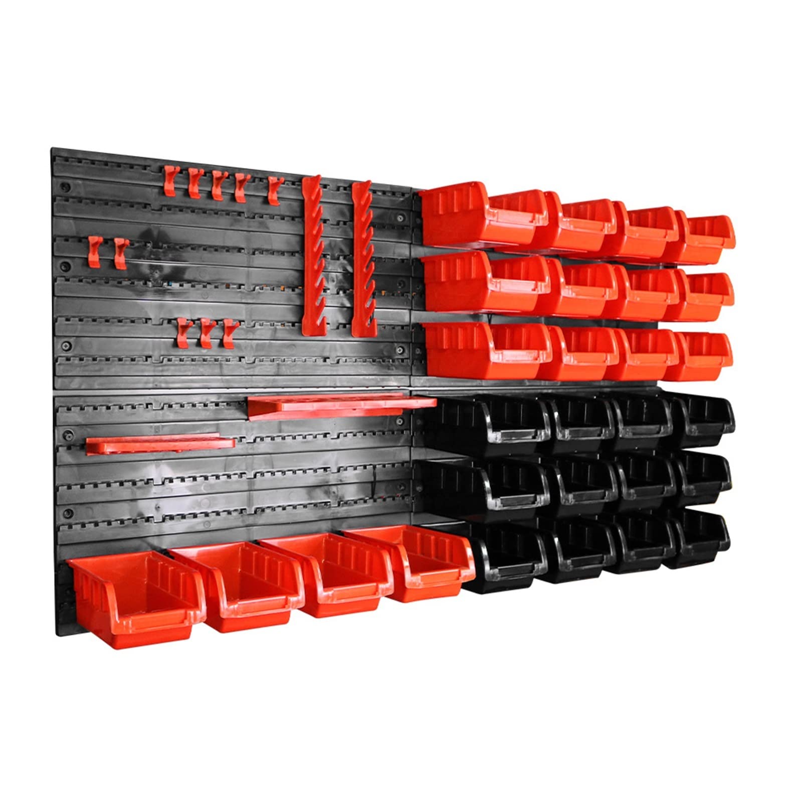 full of happiness Hanging Board Storage Box Pegboard Hook Organizer Wall-Mounted Hardware Tool Parts Garage Workshop Storage Rack Toolbox