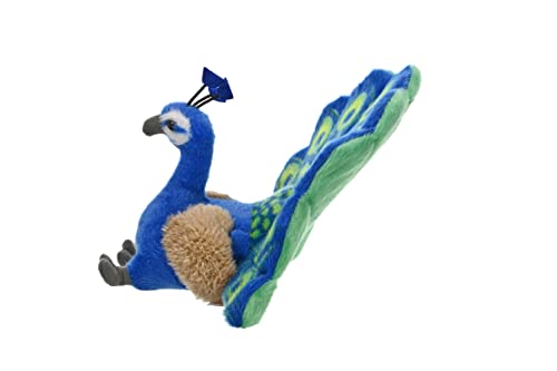 WILD REPUBLIC Peacock Plush, Stuffed Animal, Plush Toy, Kids Gifts, Cuddlekins, 8 Inches,Blue