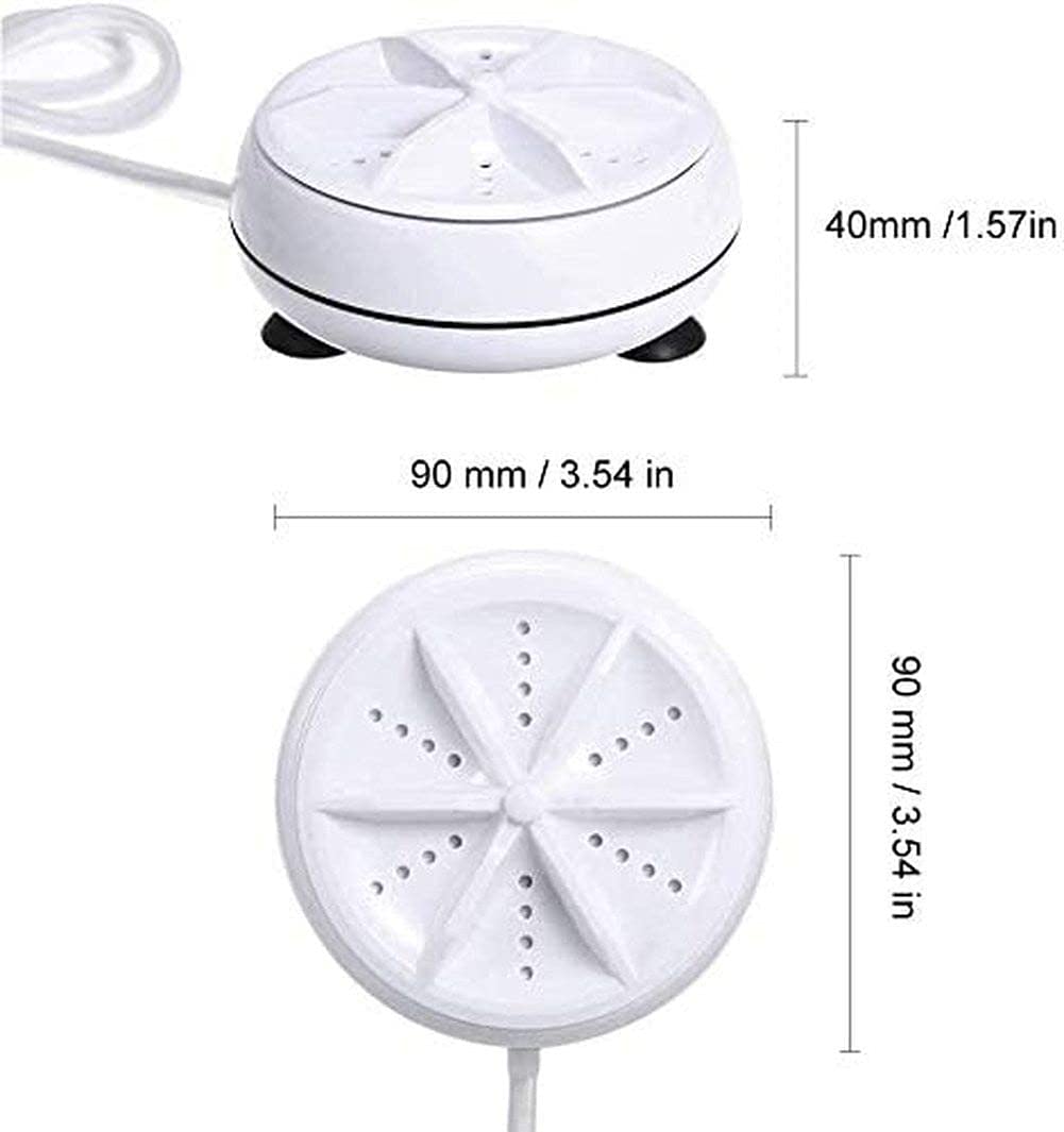Portable Mini Washing Machine,3 In 1 Automatic Mini Washing Machine Ultrasonic Lightweight Turbo Washer With USB Cable,for Travel, Family Business Travel
