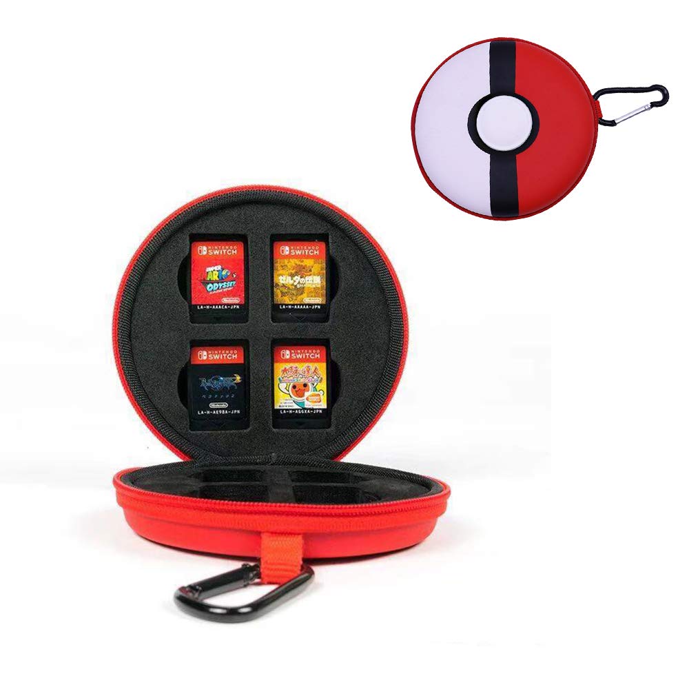 dainslef Game Memory Card Game Card Case, Pokeball Game Cards Holder, Game Storage Case Up to 8 Nintendo Switch Games for Nintendo Switch,Switch Lite Pikachu Pokeball [Nintendo_Switch]……