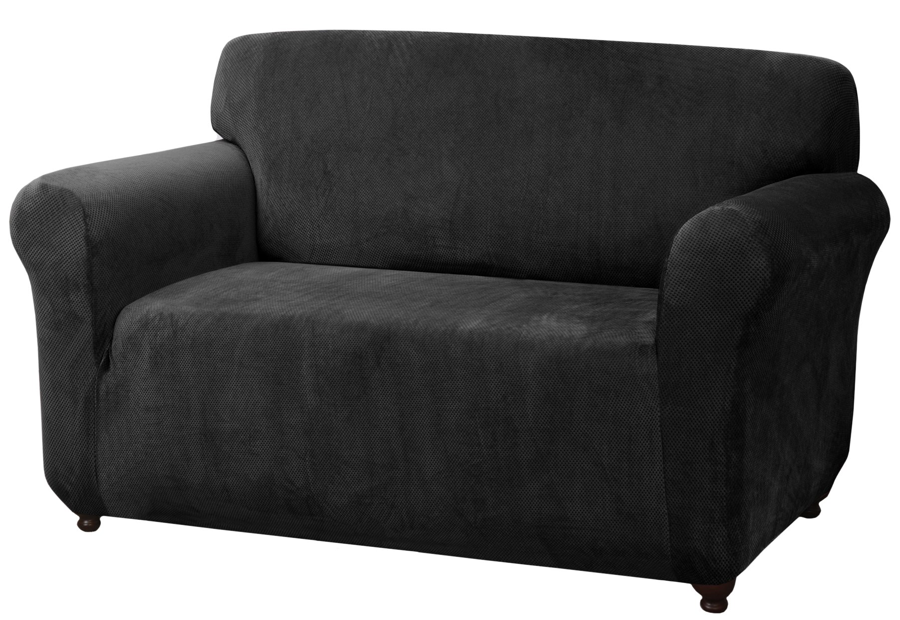Madison Kathy Ireland Day Break Loveseat Slipcover, Black