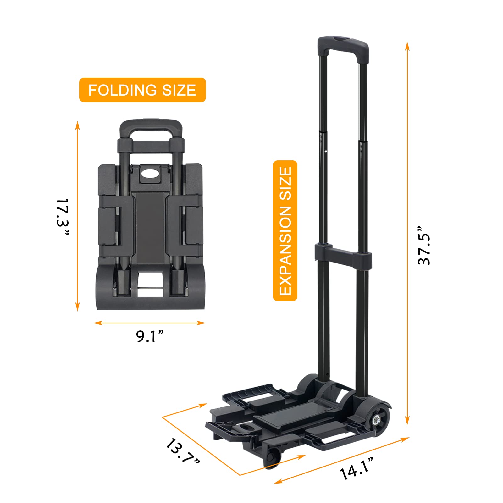 Car Seat Carrier for Airport with Wheels and Compact Fold,Car Seat Travel Cart