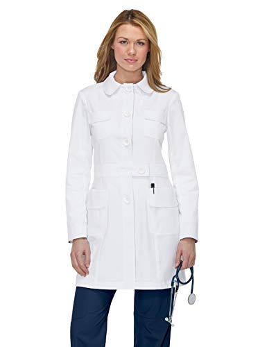 KOI 408 Women's Geneva Lab Coat White S