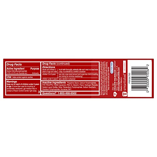 Colgate Optic White Advanced Hydrogen Peroxide Toothpaste Pack, Teeth Whitening Toothpaste, Enamel-Safe Hydrogen Peroxide Formula, Helps Remove Tea, Coffee, and Wine Stains, Icy Fresh, 3 Pack, 3.2 oz