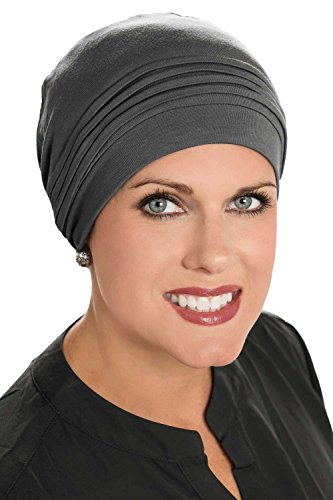 Cardani Couture Cap in Luxury Viscose from Bamboo Luxury Bamboo - Charcoal