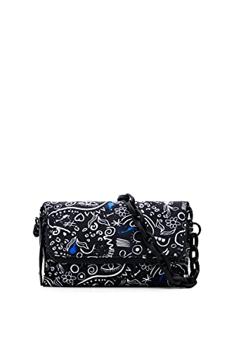 Desigual Accessories Fabric Across Body Bag, Black