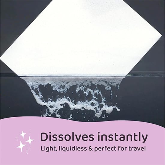 Laundry Detergent Sheets by Enyur, Laundry Sheets for Traveling, No Scent, Free and Clear For Borh Travel and Home Use - 1 Pack / 32 Loads