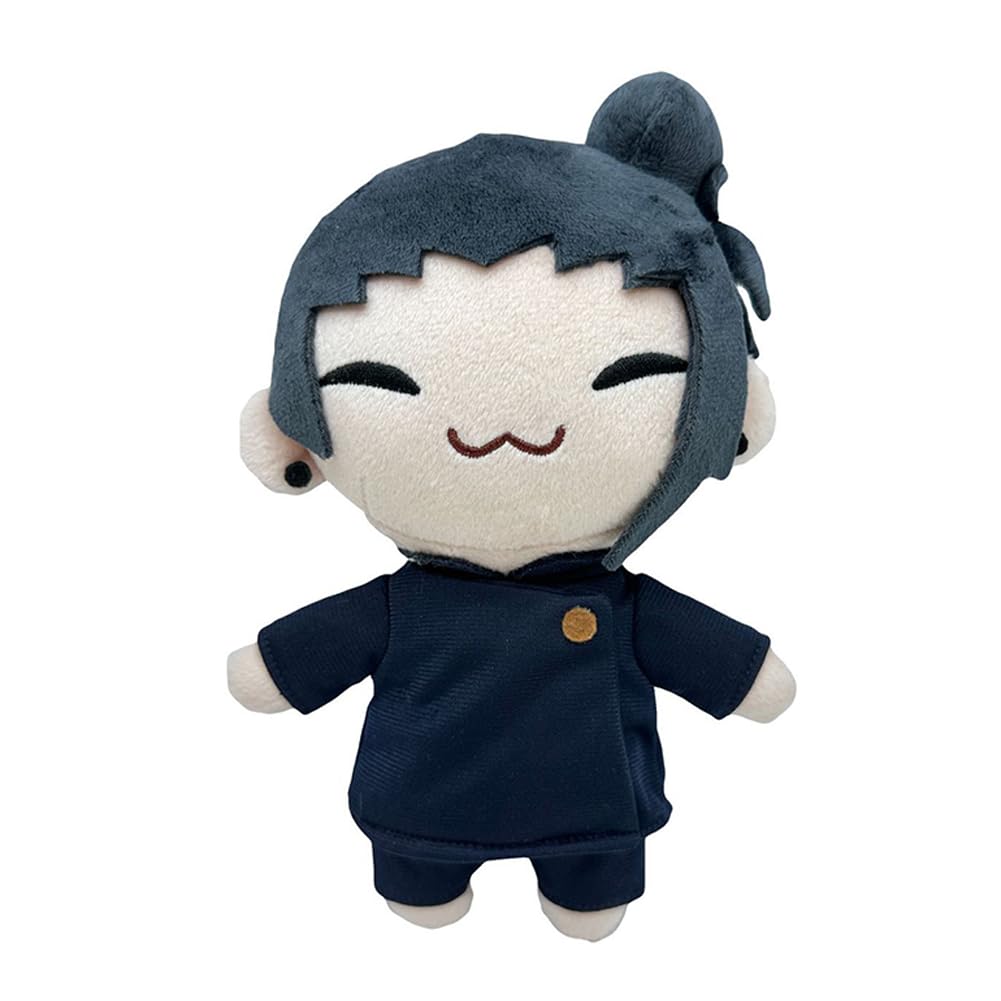 Geto Suguru Anime Soft Figure, 21cm Cute Character Stuffed Pillow Figures Cushion Cartoon Home Sofa Decoration for Fans