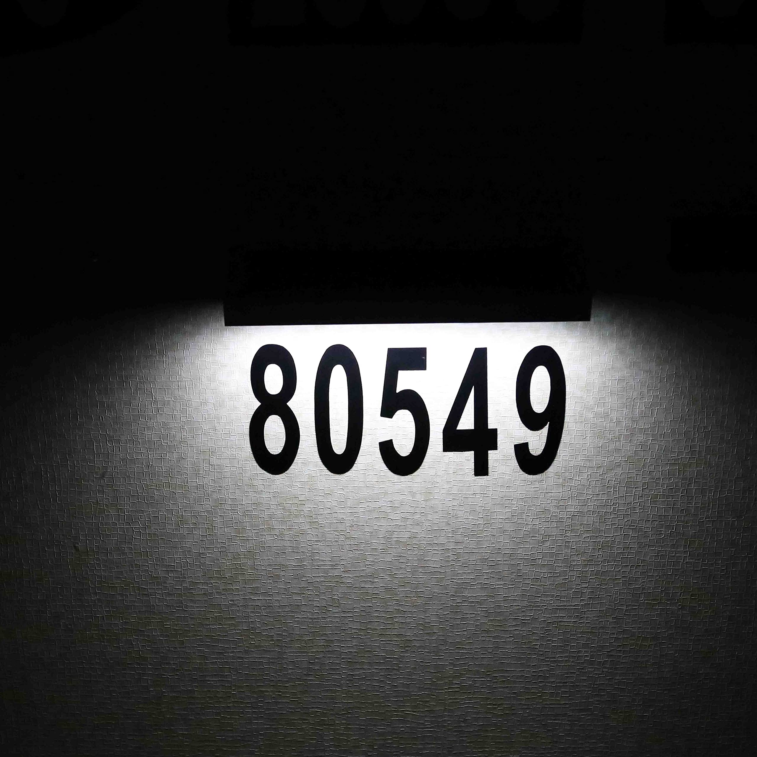 Solar Lights Outdoor for House Numbers - Outdoor Solar House Light for Address Sign Plate - Wall Light for Home,Garden or Yard
