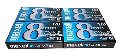 Maxell 8mm GX-MP 120 Video Camcorder tapes (4-pack)