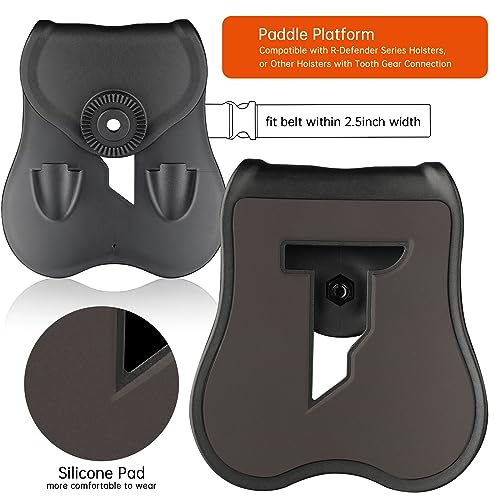 CYTAC Mega-Fit Light Bearing OWB Holster Compatible with Streamlight TLR-2/TLR-1 HL, Right Hand